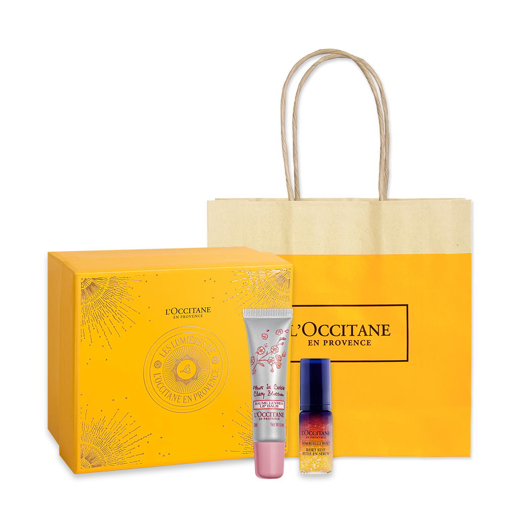 Presente Immortelle Overnight Reset e Flor de Cerejeira | L'Occitane en ...